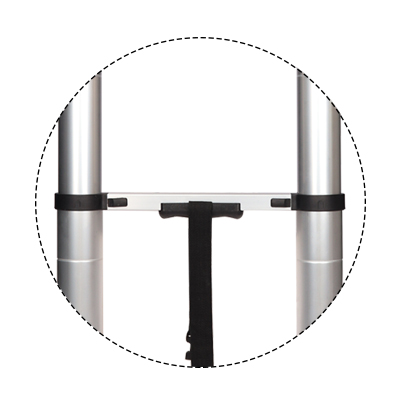 DEYOU 3.8M Aluminum Telescopic Extension Ladder with Gaskets